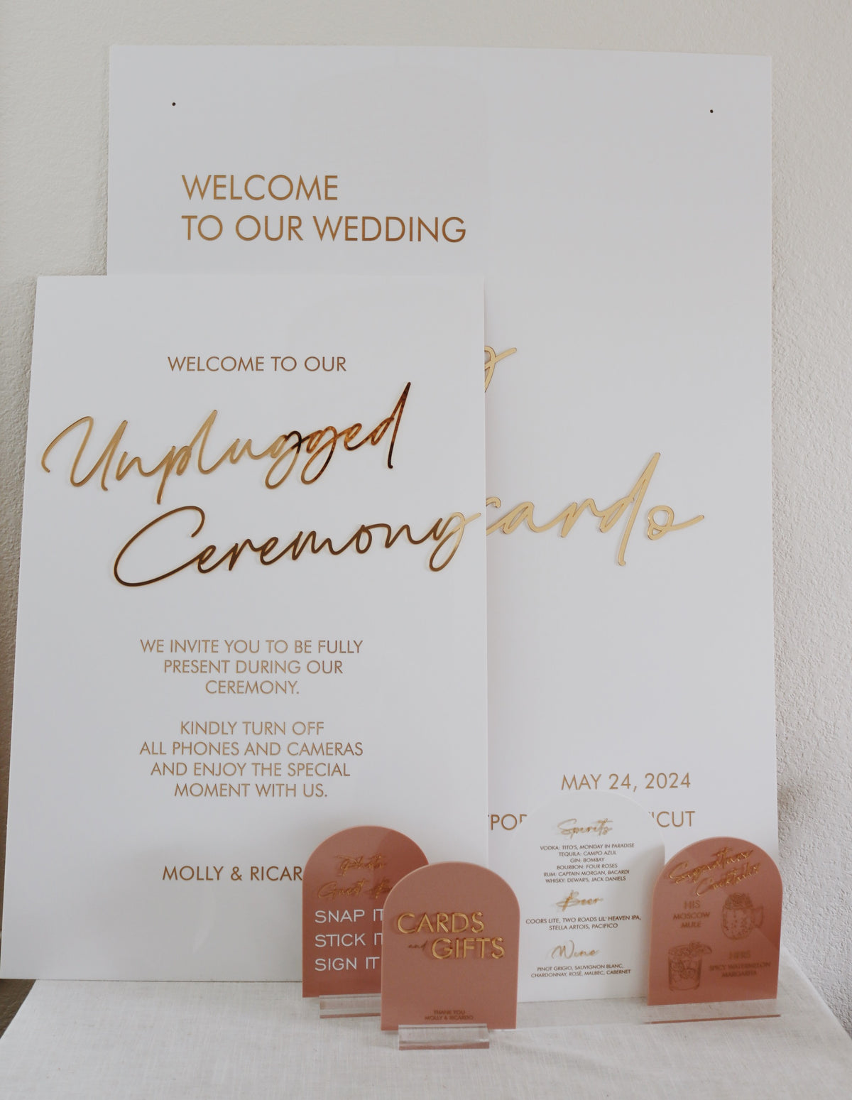 Custom Wedding Signs & Table Numbers | Acrylic & Wood– J. Isabel Designs