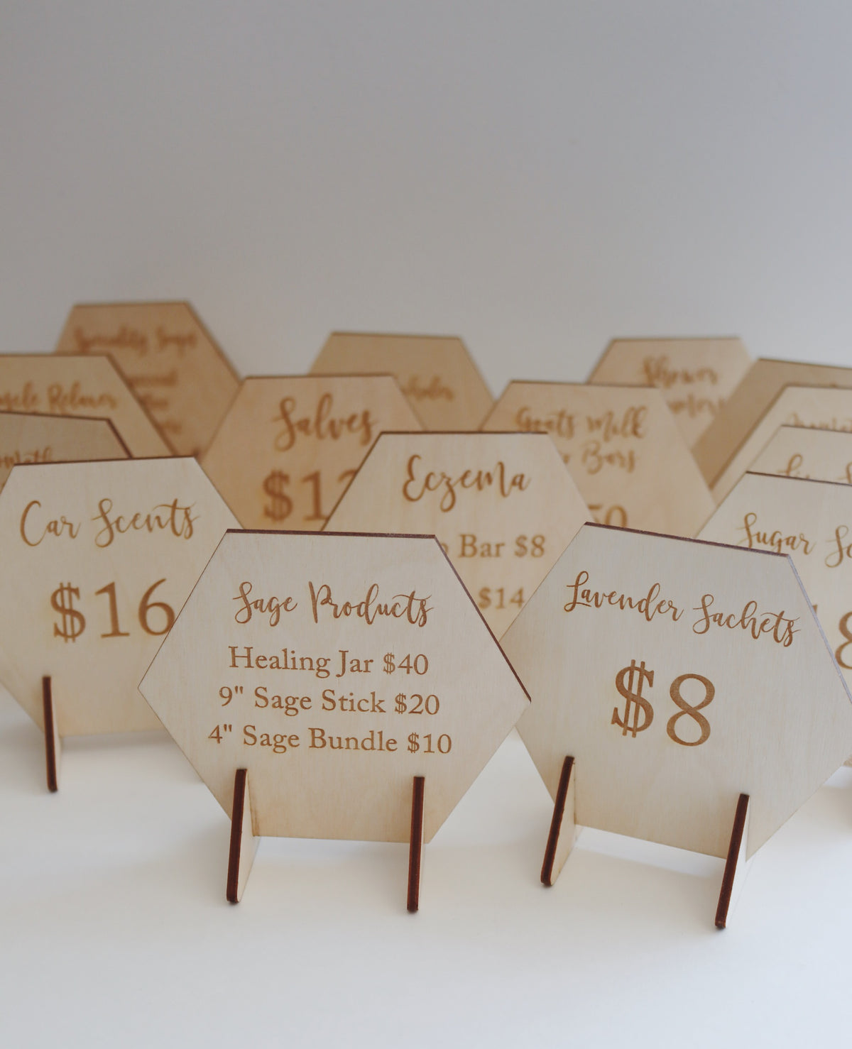 Wood business signs– J. Isabel Designs