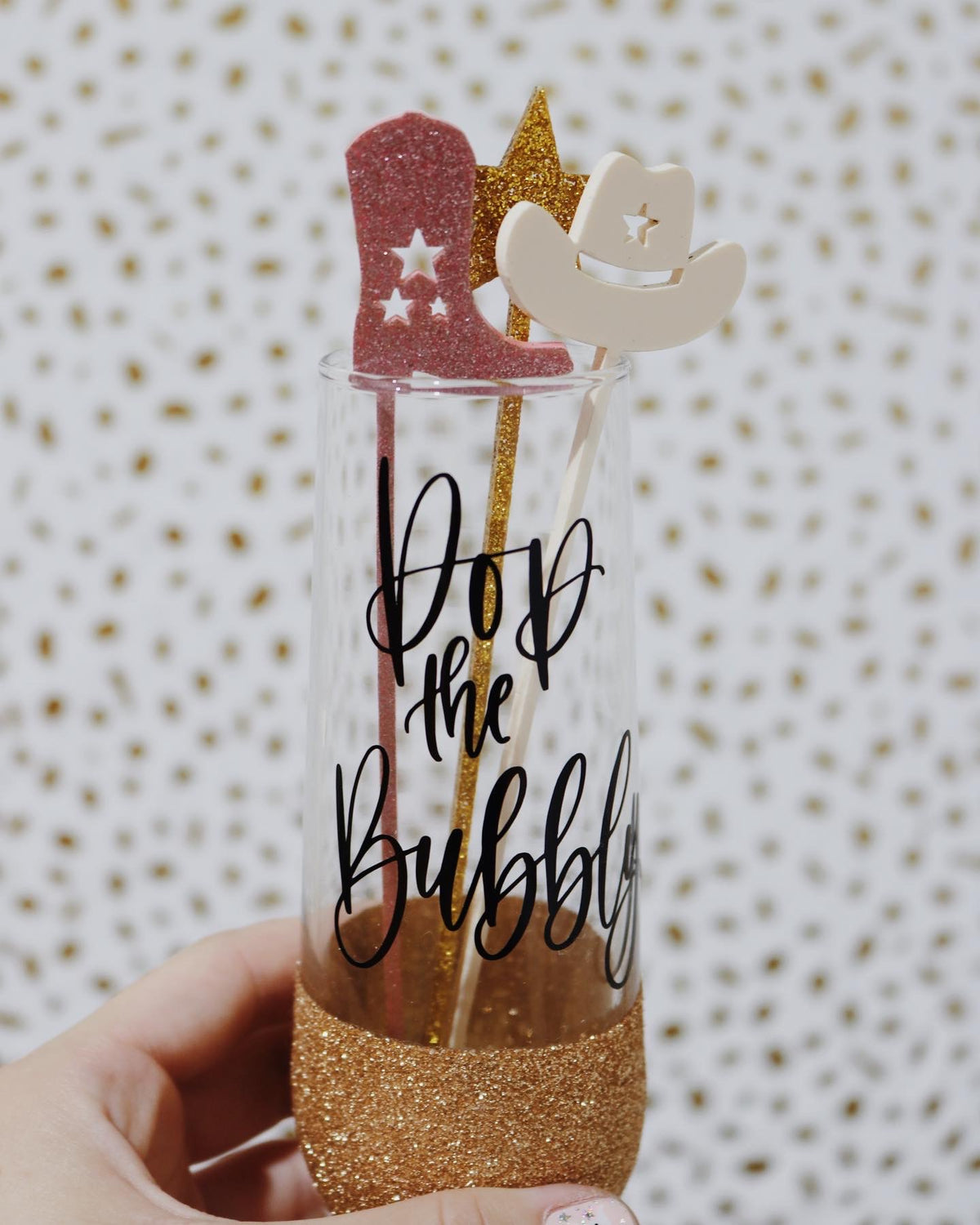 Custom drink stirrers– J. Isabel Designs